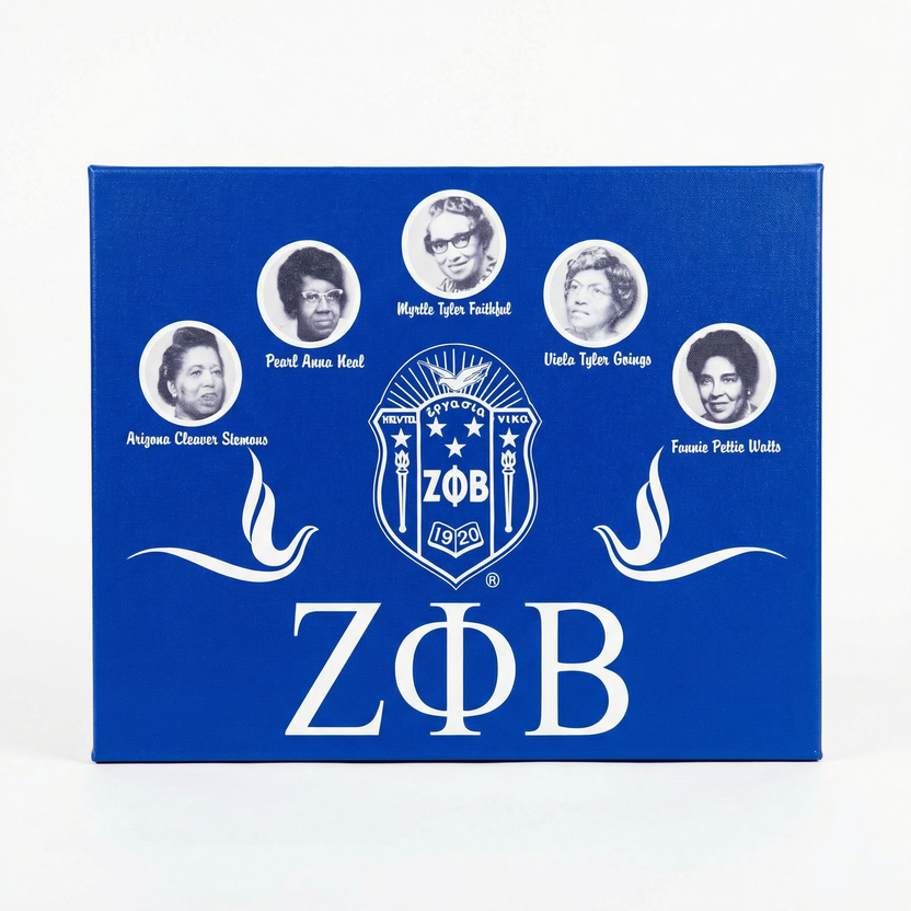 Zeta Phi Beta Canvas Wall Art | Sigma Graphics