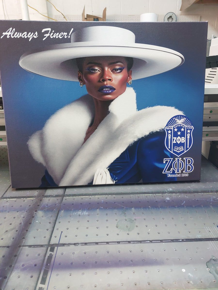 Zeta Phi Beta Wall Art - Always Finer 2 – Sigma Graphics