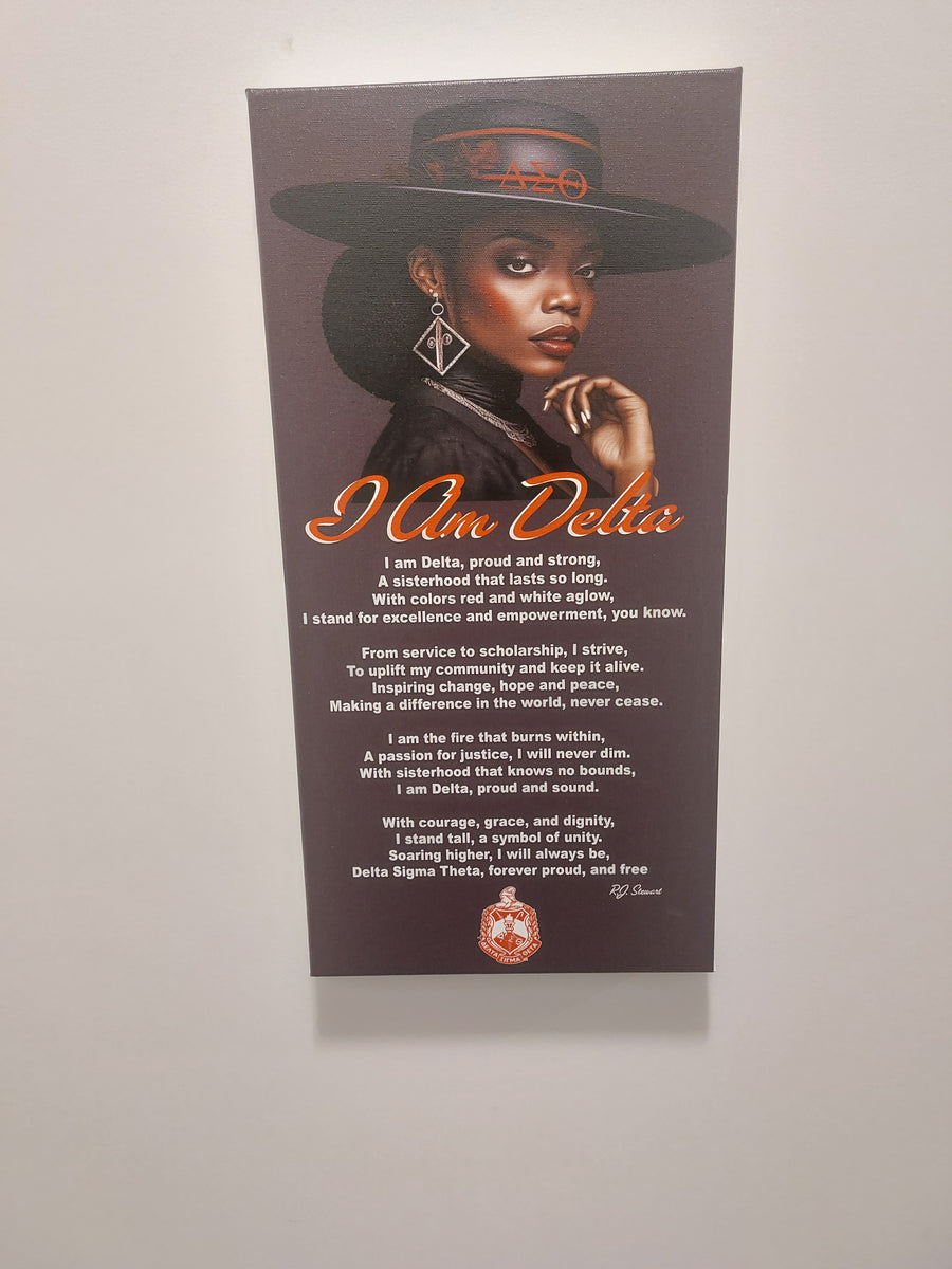 Delta Sigma Theta Wall Art- I Am Delta – Sigma Graphics